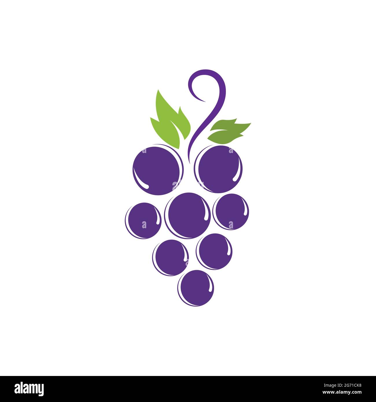 Grapes logo hi-res stock photography and images - Alamy