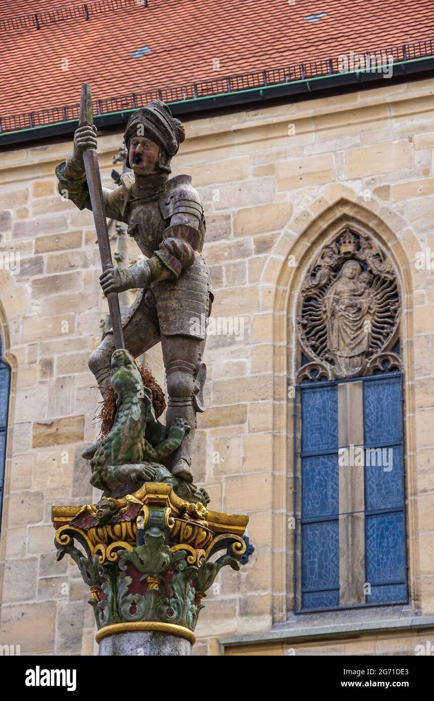 St george fountain statue saint hi-res stock photography and images - Alamy