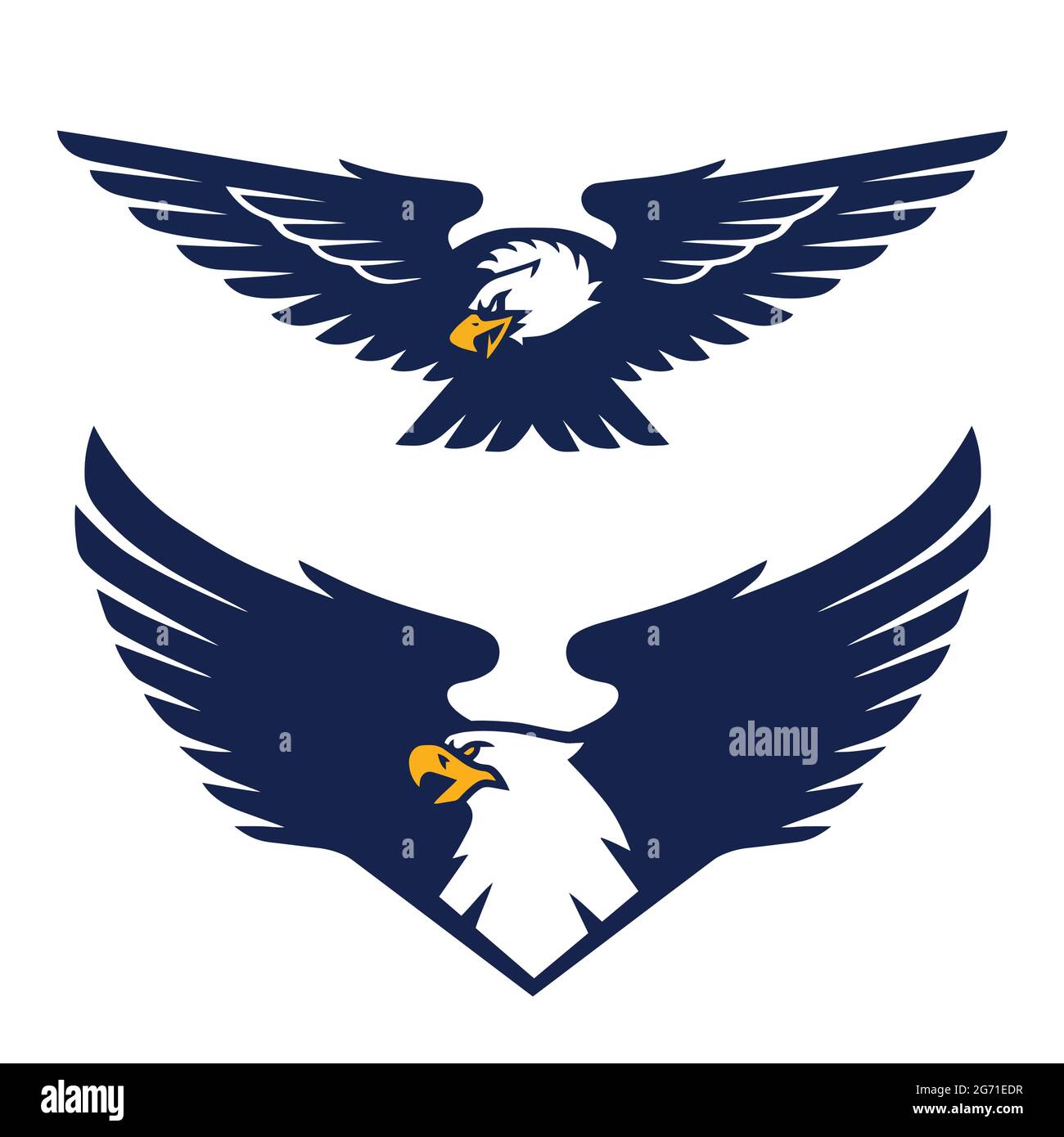 Eagle Logo Badge Emblem Template Vector Stock Vector Image & Art - Alamy