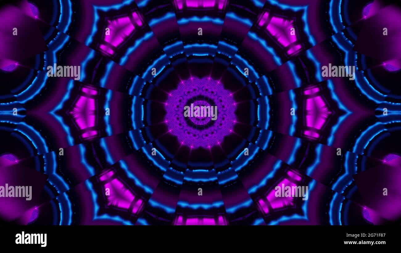 3D rendering of an abstract sci-fi background with geometric shapes and ...