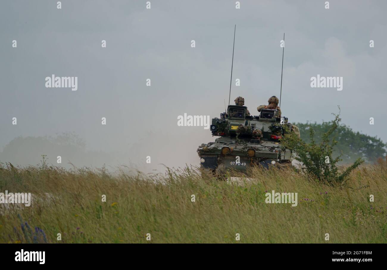 british army FV107 Scimitar armoured tracked military reconnaissance ...