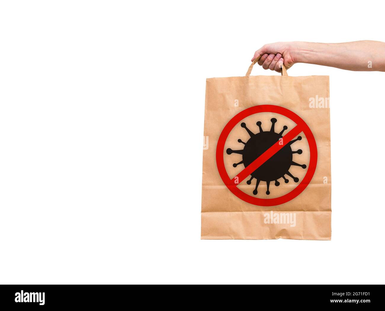 Concept of safe home delivery in a pandemic. Coronavirus 2019-nCov ...