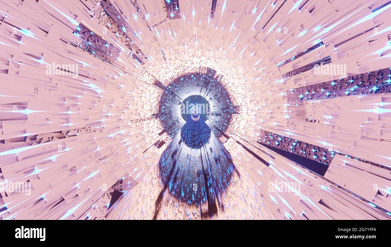 Bright futuristic illustration background wallpaper Stock Photo - Alamy