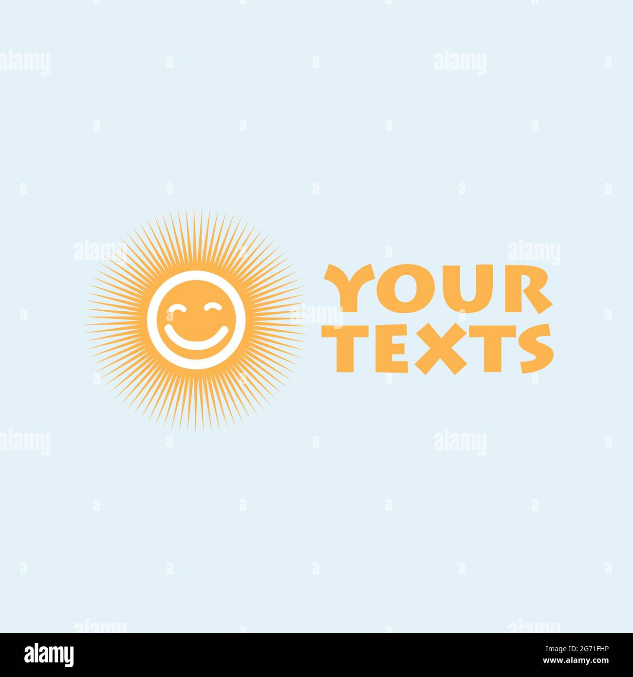 Spring sun vector logo hi-res stock photography and images - Alamy