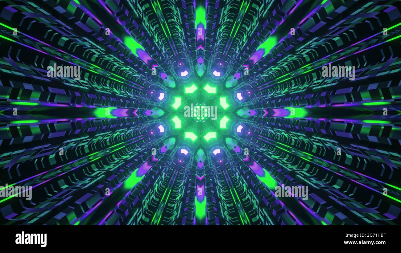 Bright colorful abstract visual background 4K UHD 3d illustration of ...