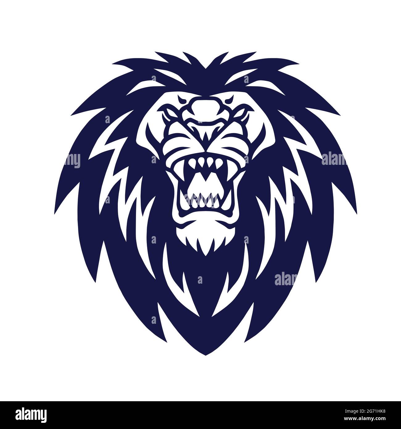 Roaring Lion Head Logos