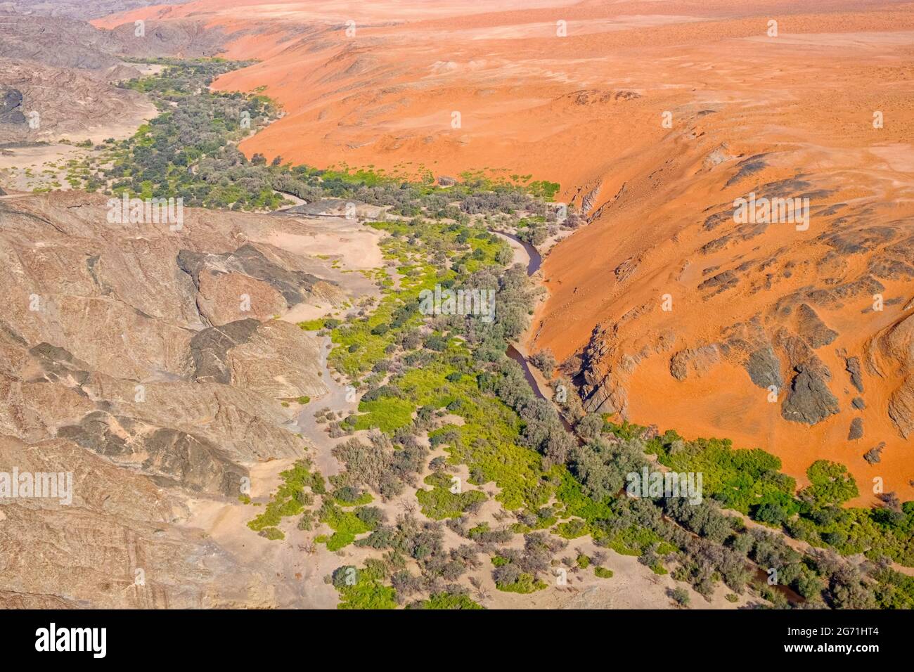 Skeleton Coast aerial of Kuiseb River. Namibia, Africa Stock Photo - Alamy