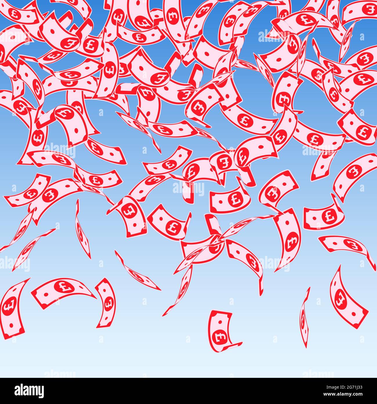 Pile of british bank notes Stock Vector Images - Alamy