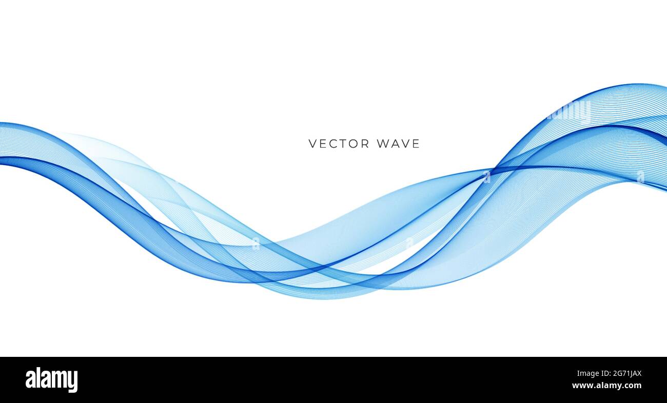 Vector abstract colorful flowing wave lines isolated on white ...