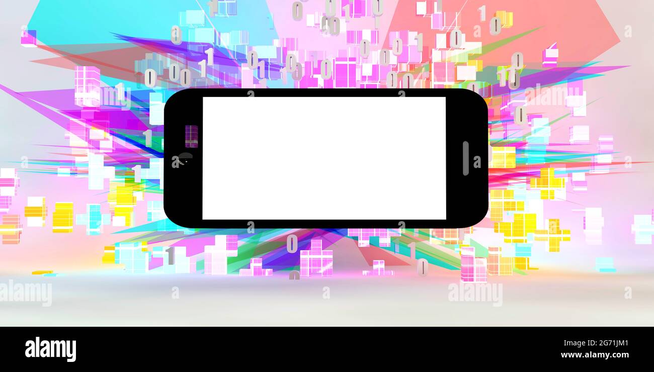 Mobile Phone App Download Now Exciting Background Stock Photo - Alamy