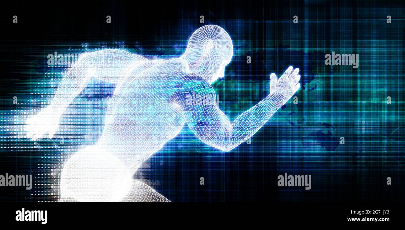 Futuristic Background as a Network Concept Art Stock Photo - Alamy