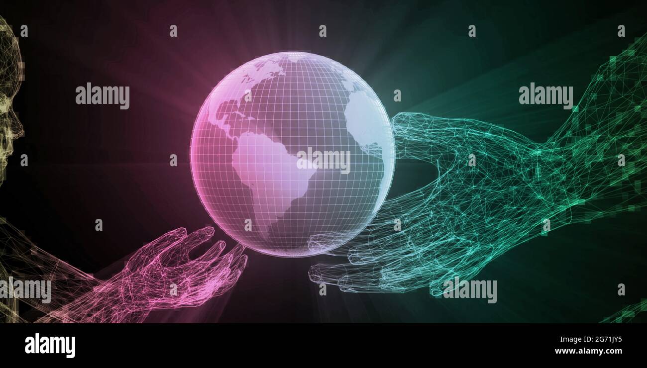 Systems Development With New Technology As Art Stock Photo - Alamy