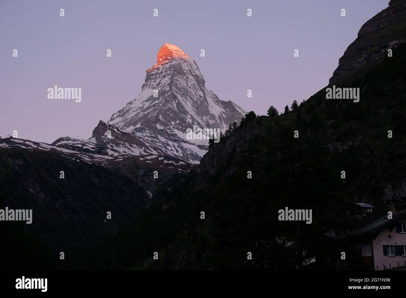 The Mighty and Beautiful Matterhorn Peak Illuminated at Sunrise, The ...