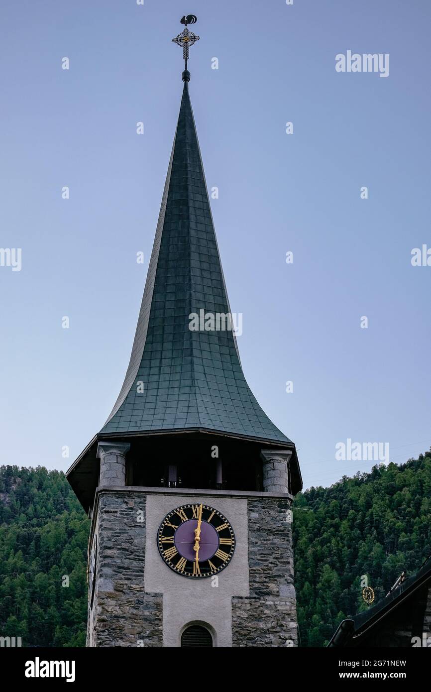 The Iconic Tower of the Pfarrkirche St. Mauritius - catholic church of ...