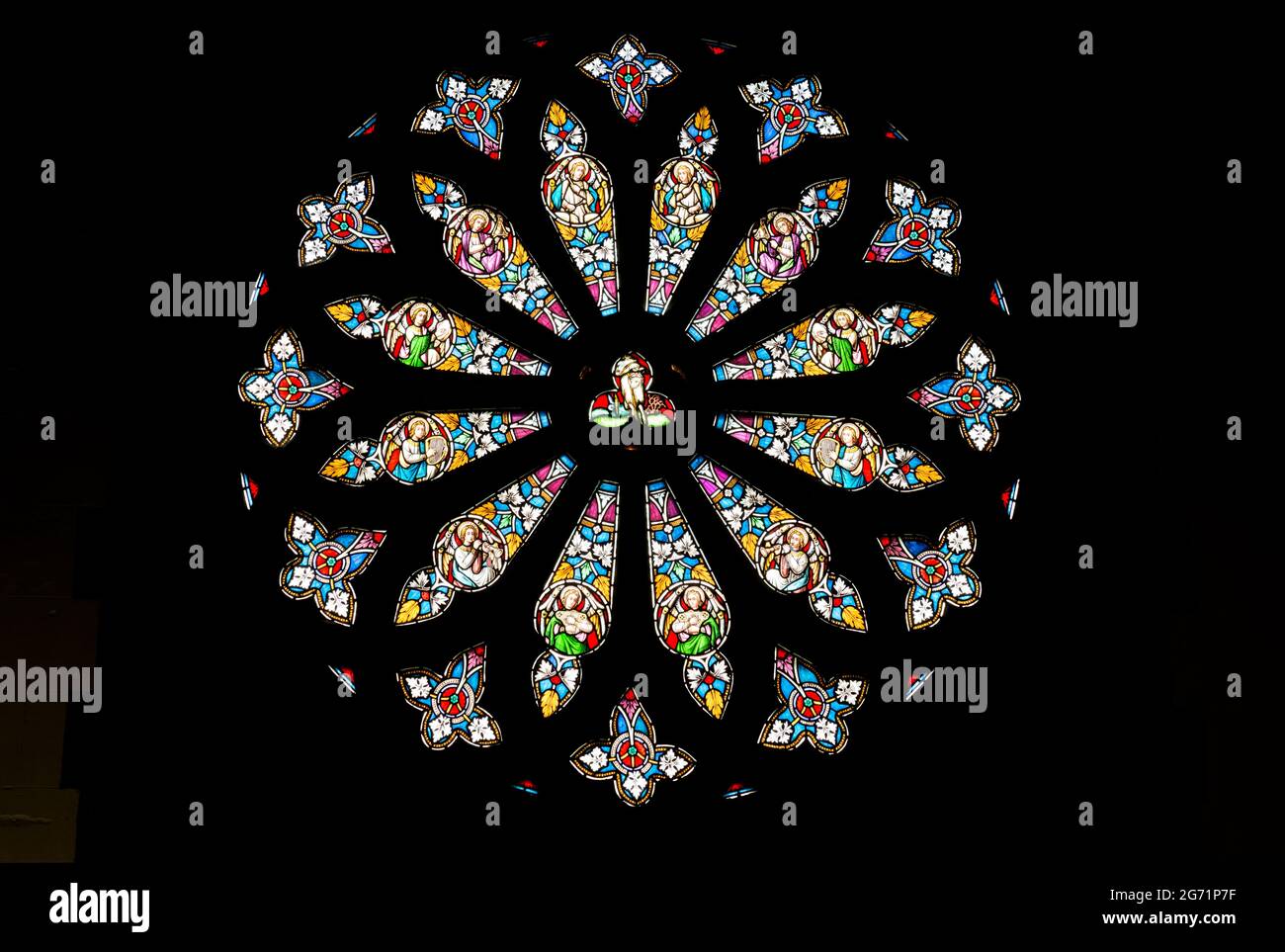 The west rose window, St. John the Baptist Church, Shenstone ...