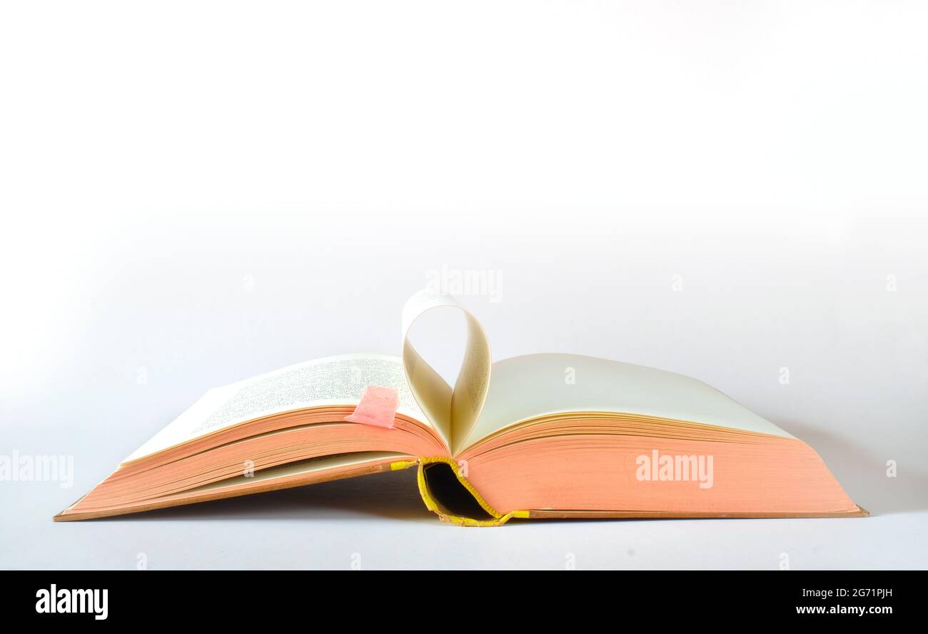 open book on white background. Reading,literature,education,library ...