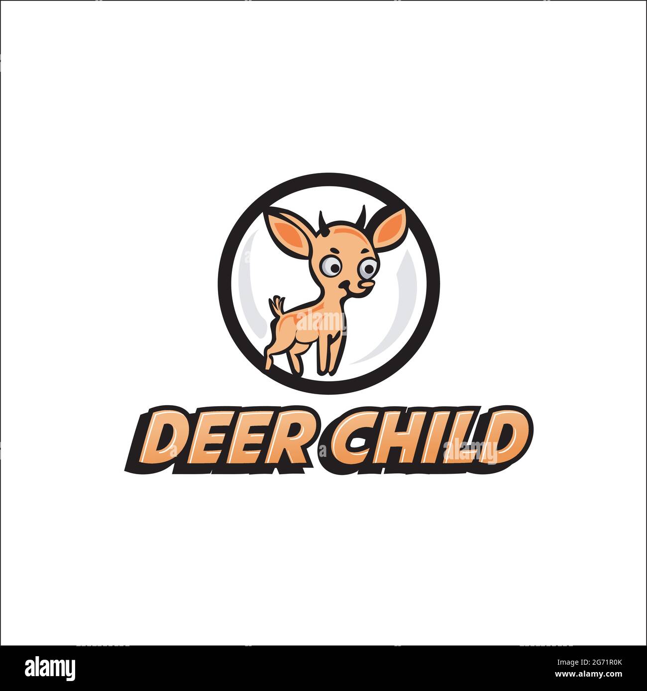 deer child logo exclusive design inspiration Stock Vector Image & Art ...