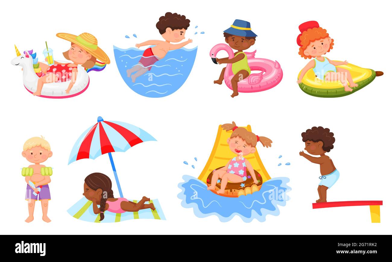 Go Swimming Clipart For Kids