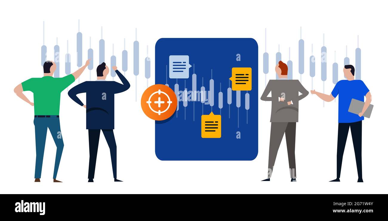 Analyzing stock market Stock Vector Images - Alamy
