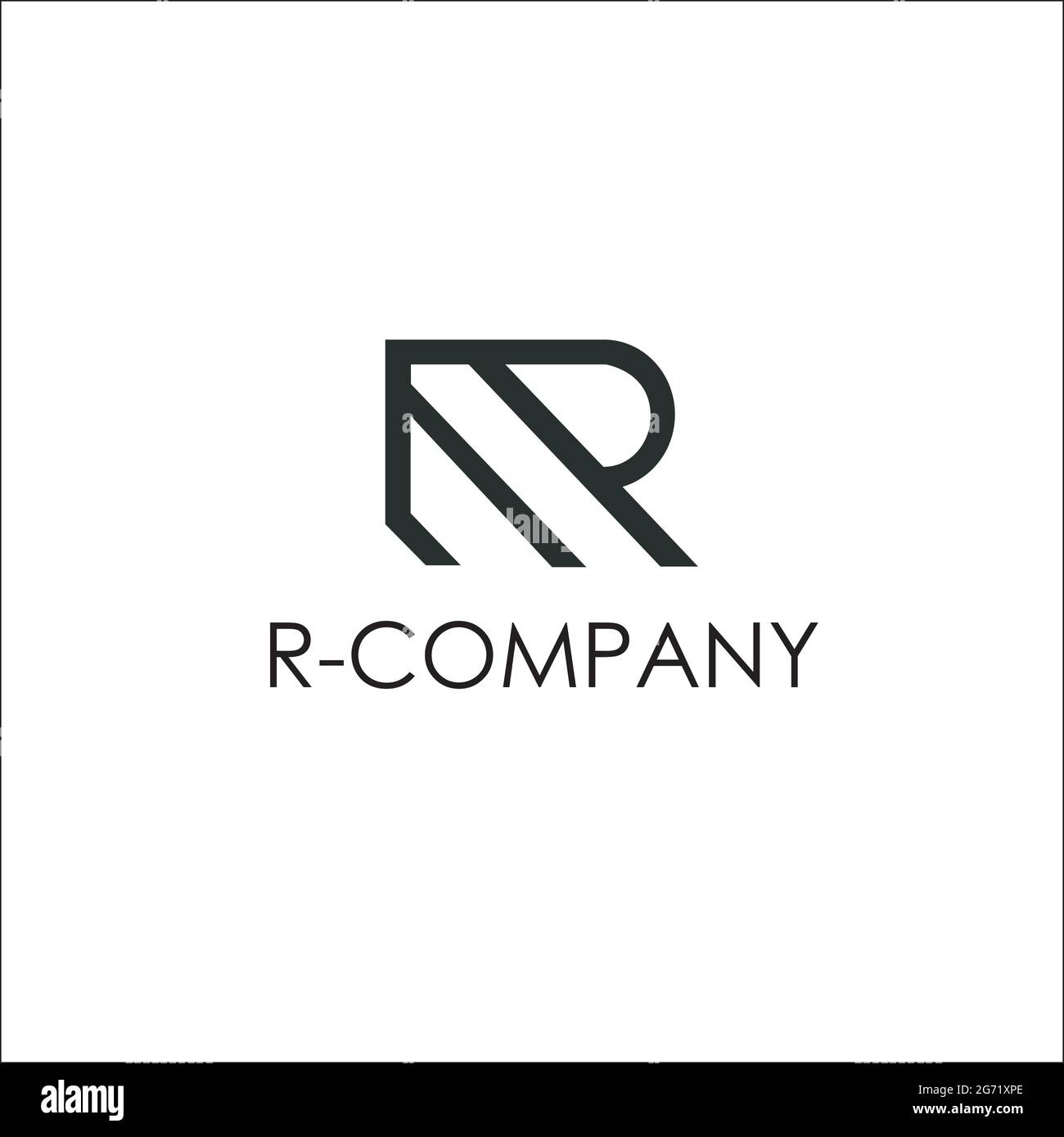 r company logo exclusive design inspiration Stock Vector Image & Art ...