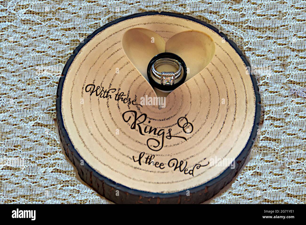 Wedding rings presentation beautiful hi-res stock photography and ...