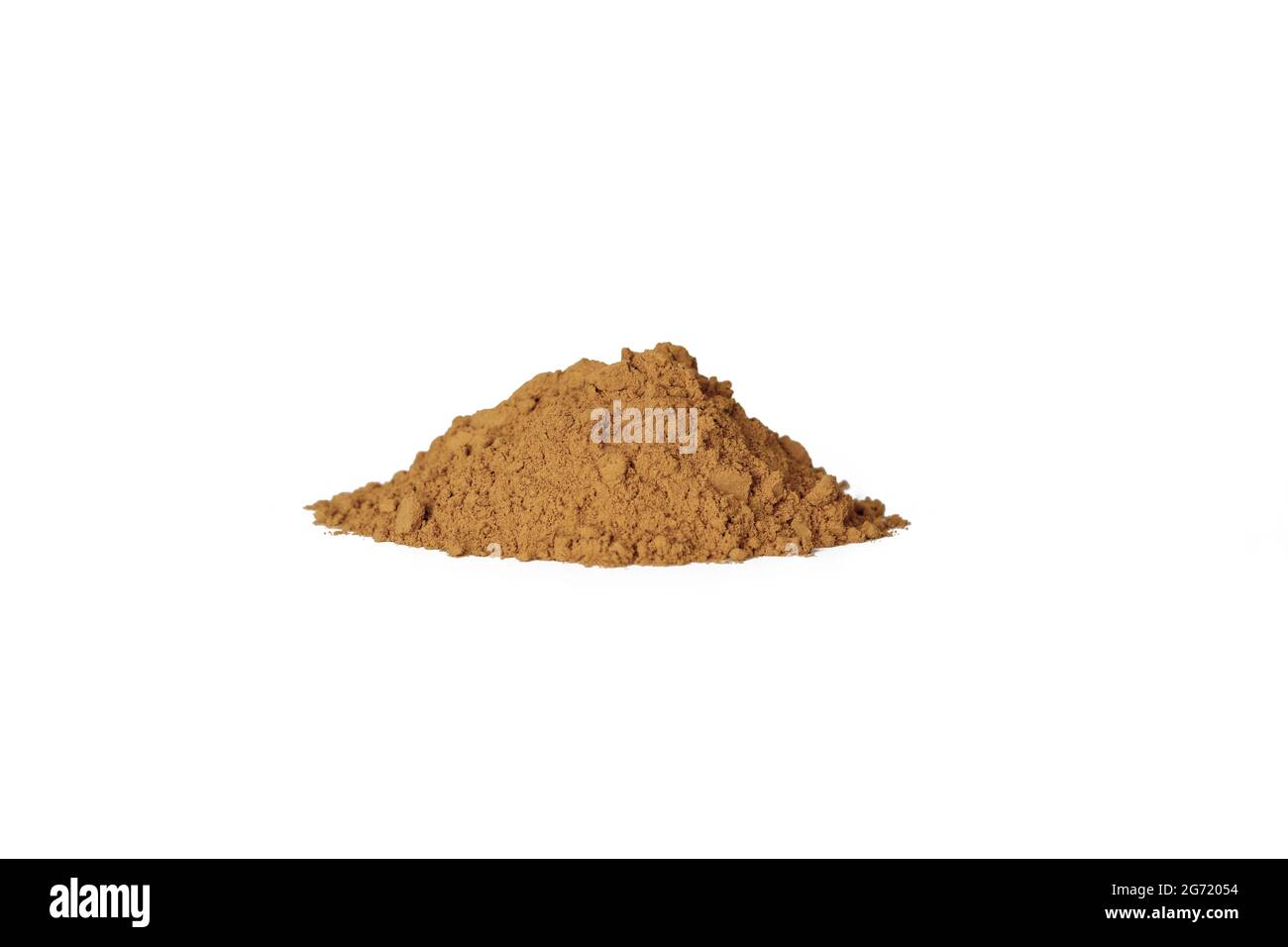 Closeup of garam masala powder isolated on a white background Stock ...