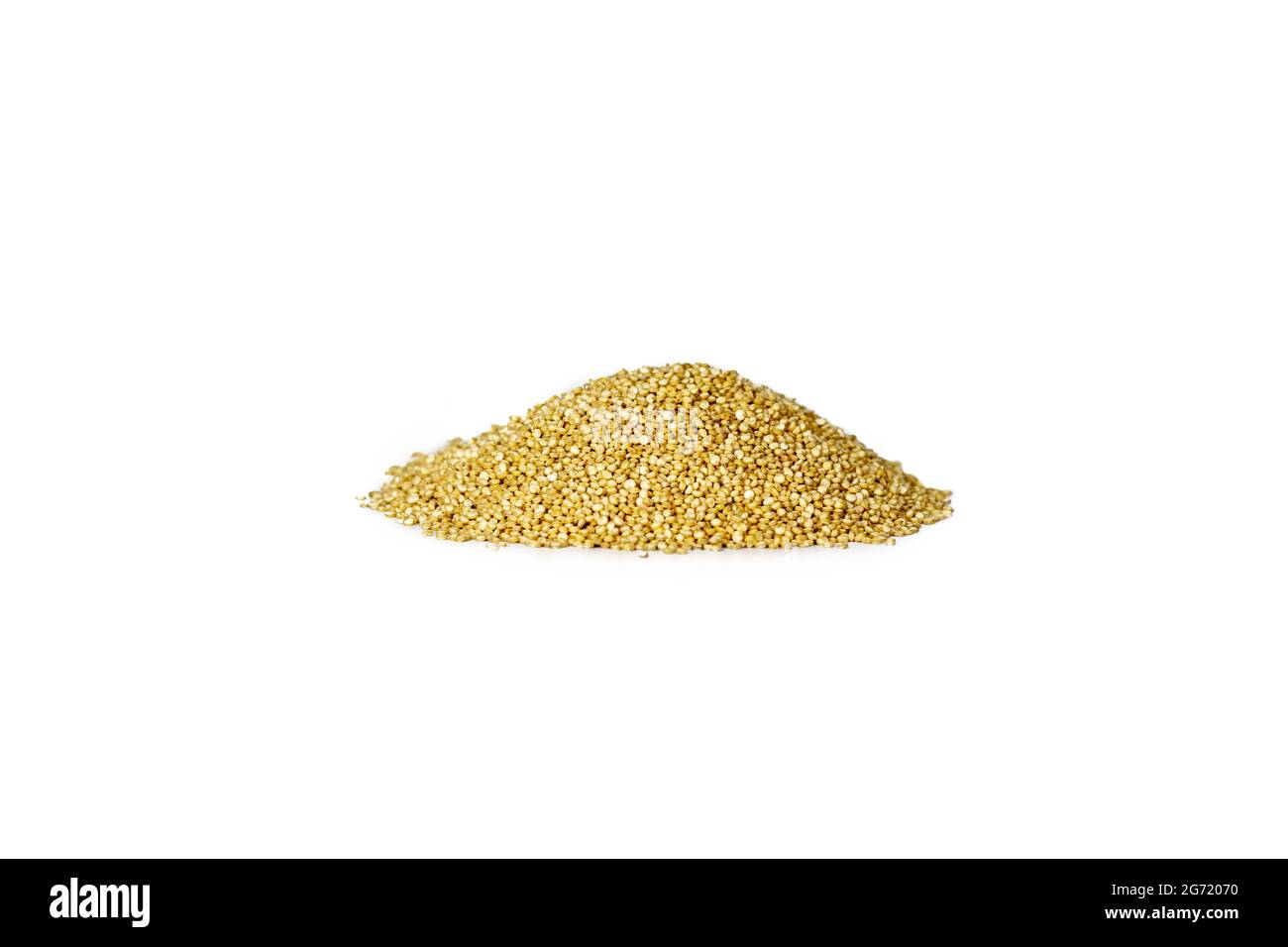 Closeup of a pile of dried millets isolated on a white background Stock ...