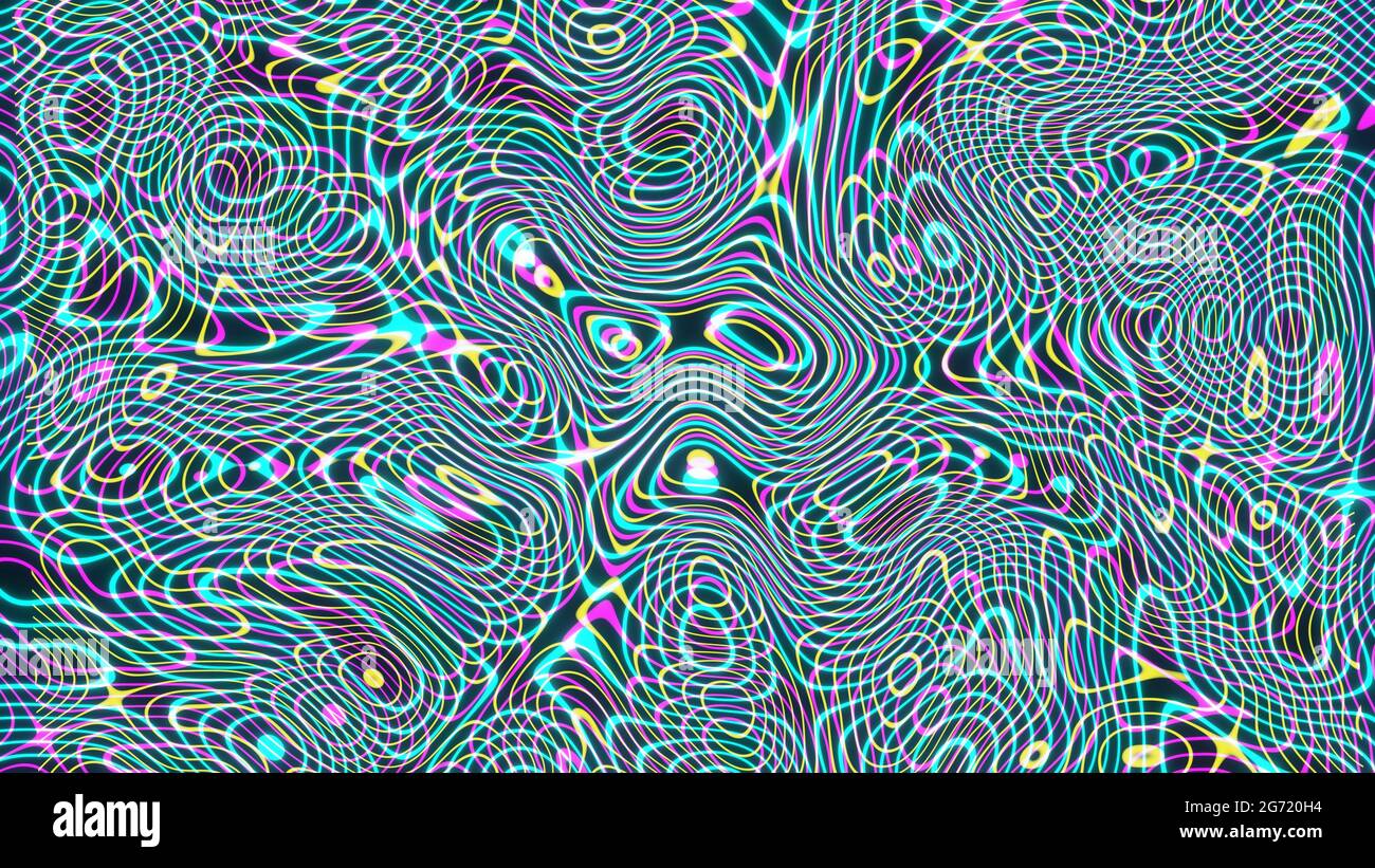 3D illustration graphic of abstract pattern and texture seamless loop ...