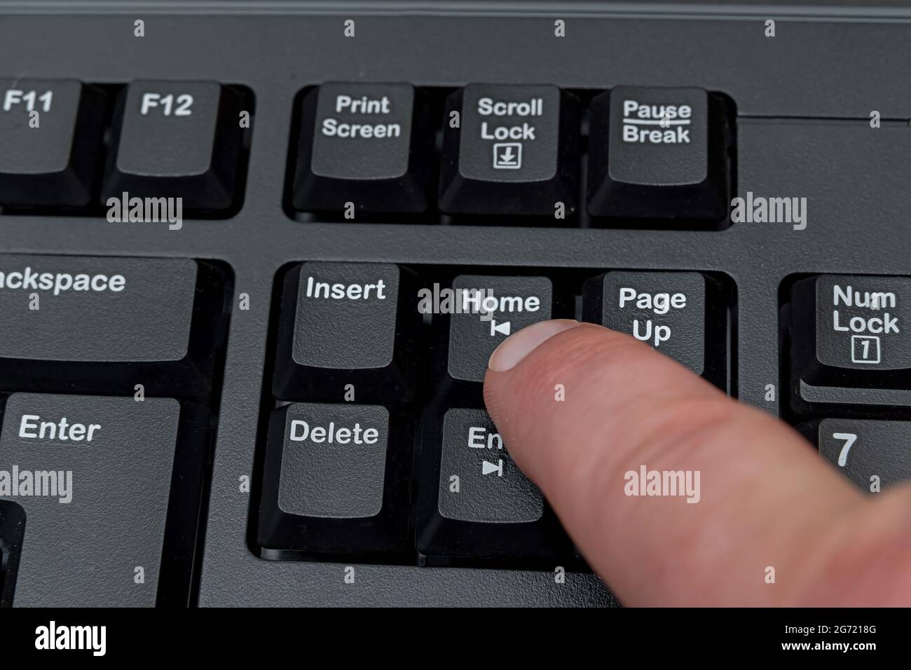 Hands Pointing Pressing Computer Keyboard Keys Typewriting New Ideas ...