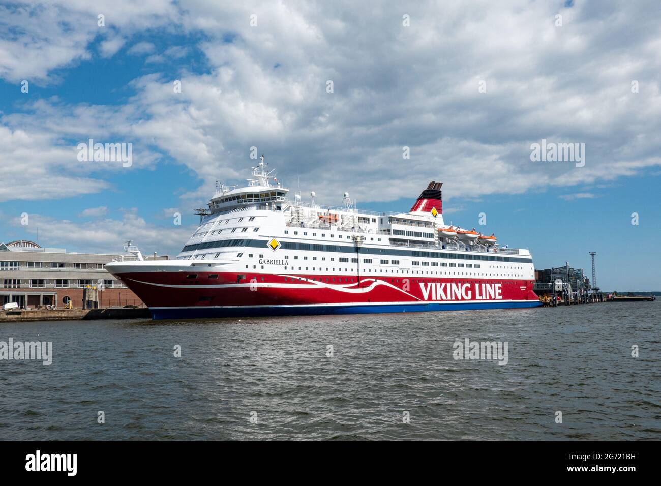 Cruise ship or ferry M/S Gabriella of Viking Line shipping company ...