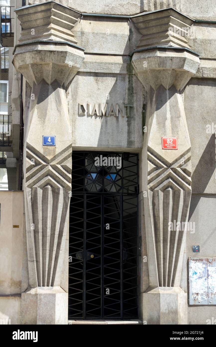 Diamant House Prague cubist building 1913, cubist architecture Stock ...
