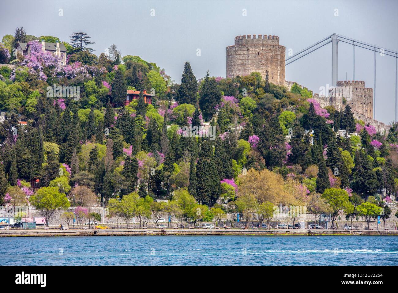 Sariyer,İstanbul/Turkey -04/14/2016 : View of historical Rumeli Castle ...