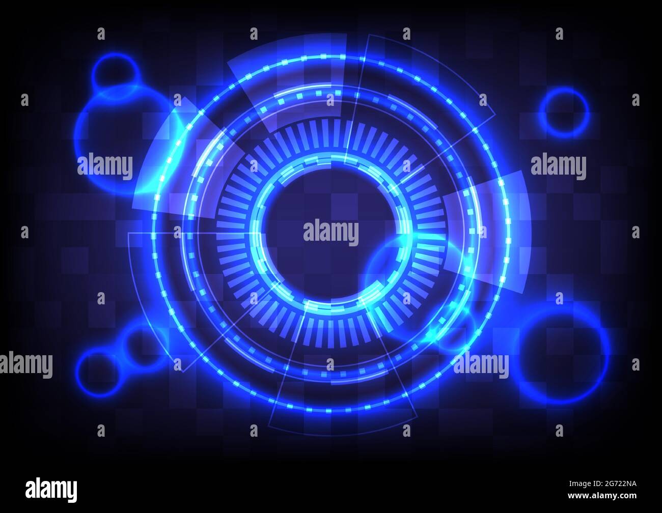 Neon light on pixel screen. Abstract hologram hi-tech background ...