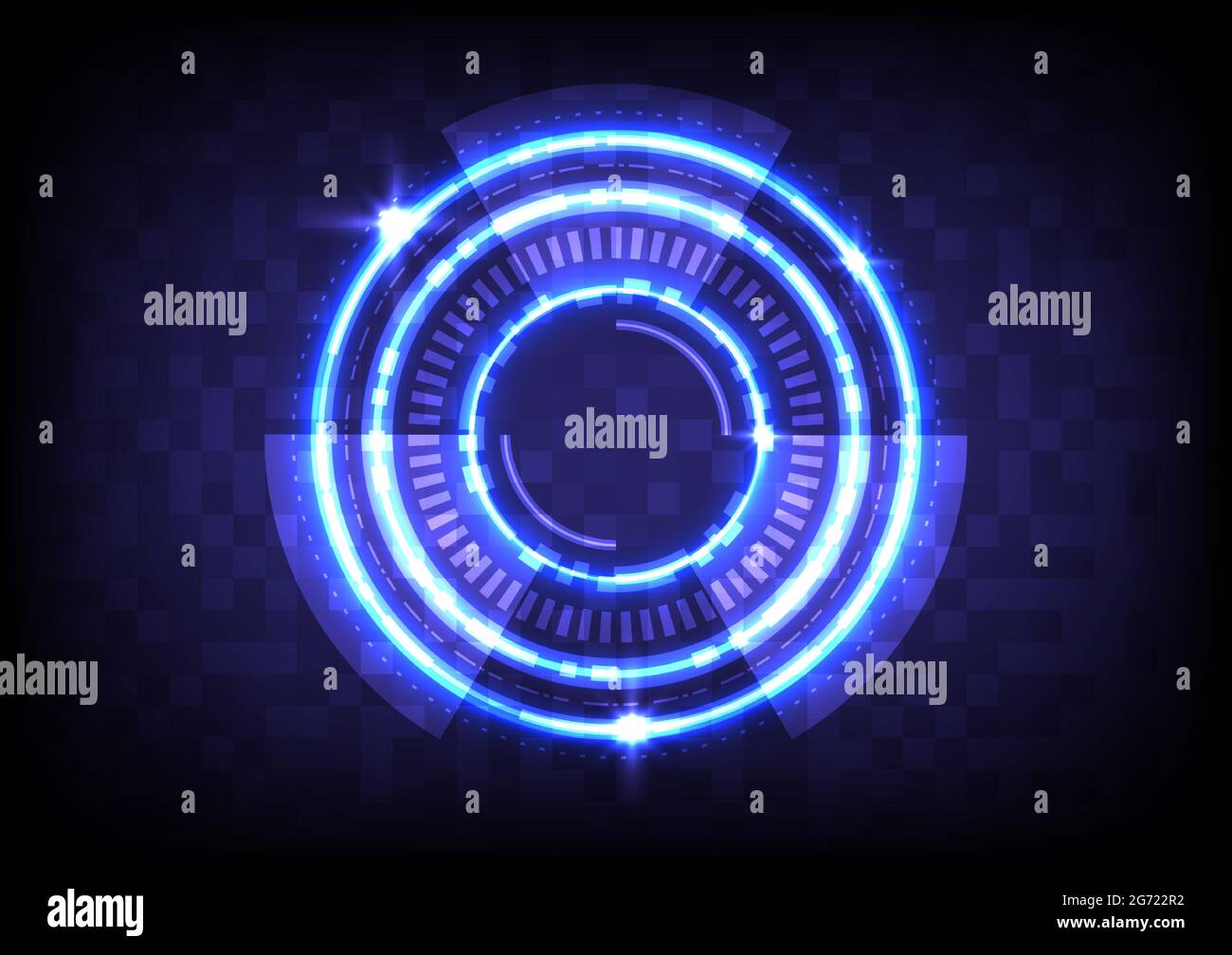 Circuit on pixel screen. Abstract hologram hi-tech background. Virtual ...