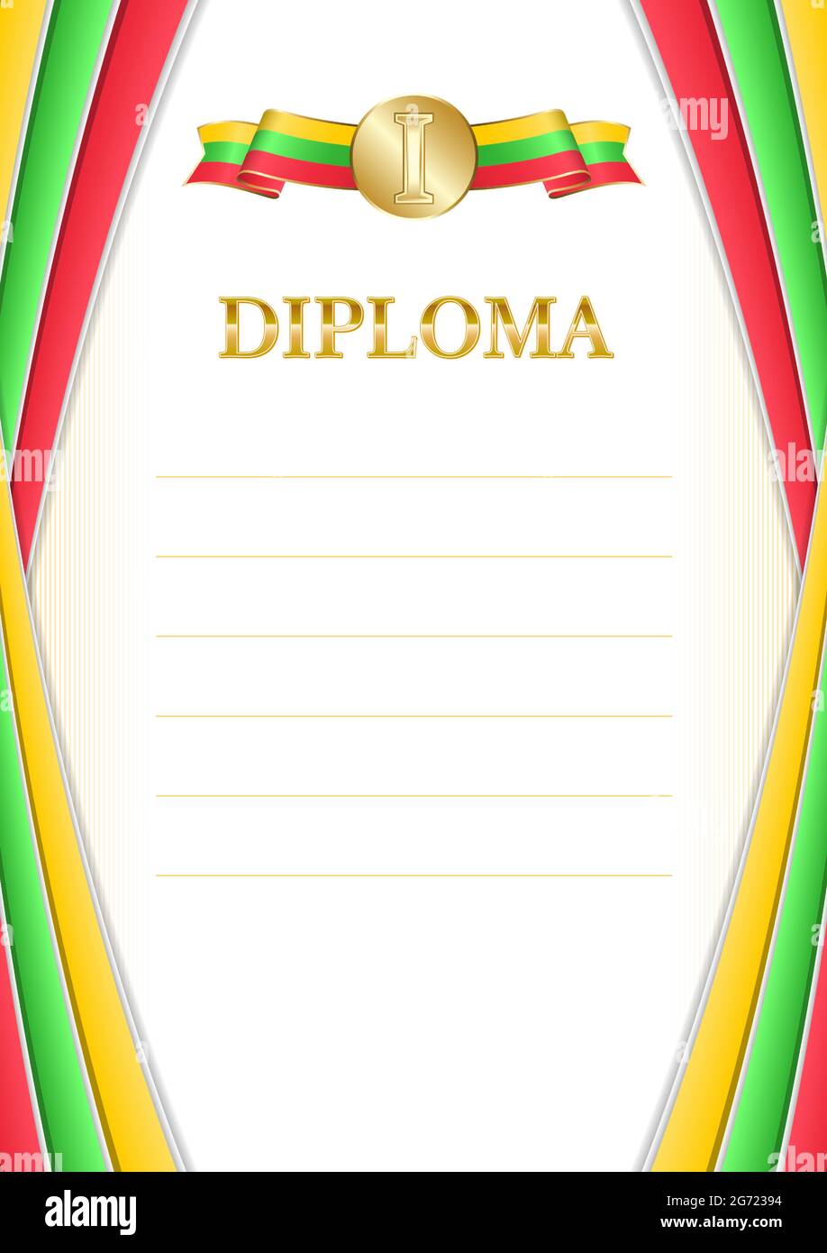 Vertical frame and border with Myanmar flag, template elements for your ...