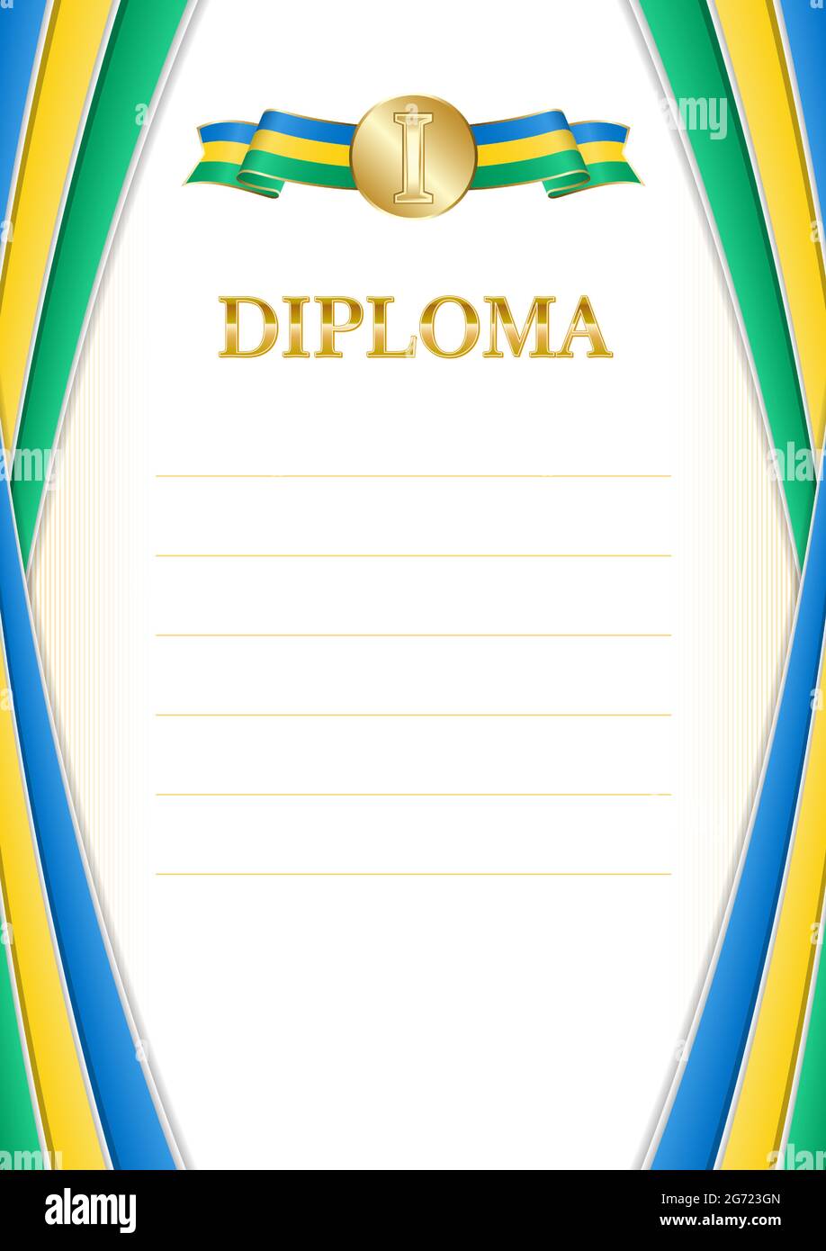 Vertical frame and border with Saint Vincent and the Grenadines flag ...