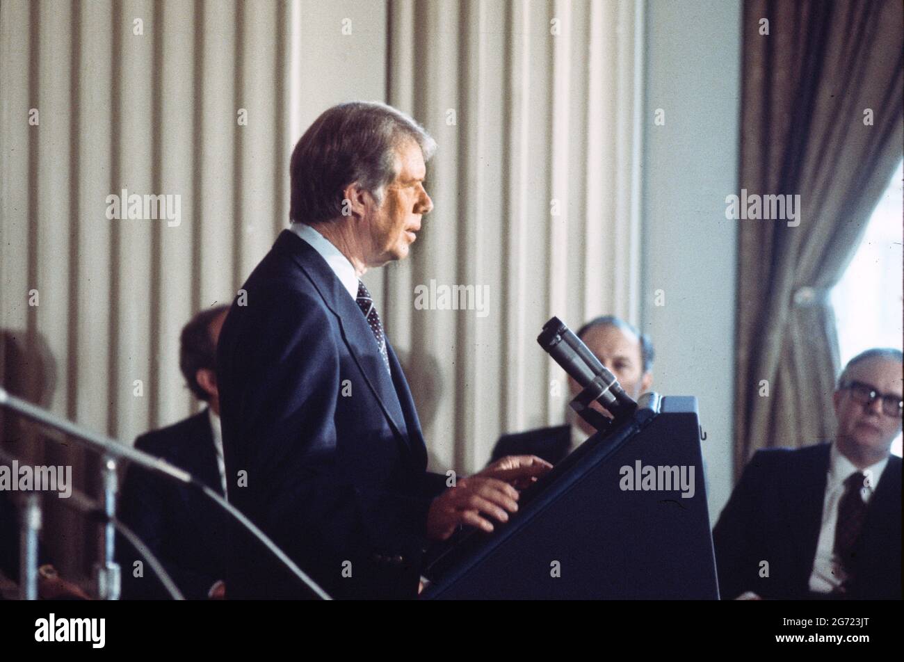 United States President Jimmy Carter addresses the Organization of ...