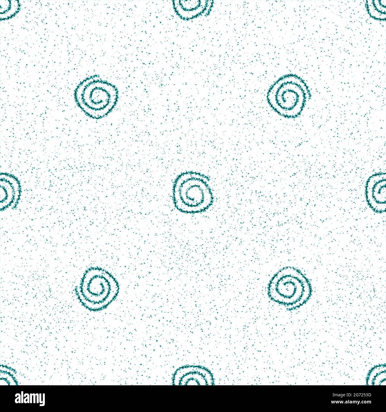 Hand Drawn blue Snowflakes Christmas Seamless Pattern. Subtle Flying ...