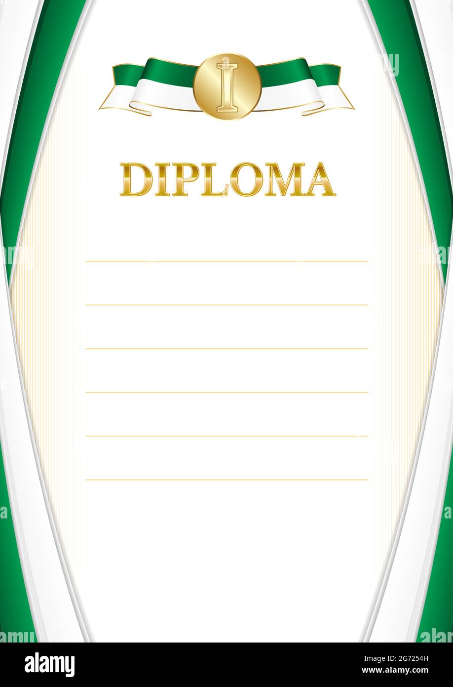 Vertical frame and border with Algeria flag, template elements for your ...