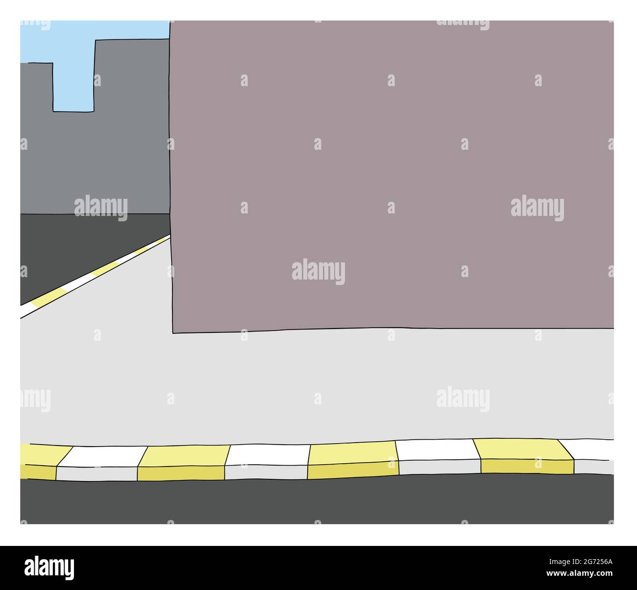 Pavement sidewalk footpath Cut Out Stock Images & Pictures - Alamy