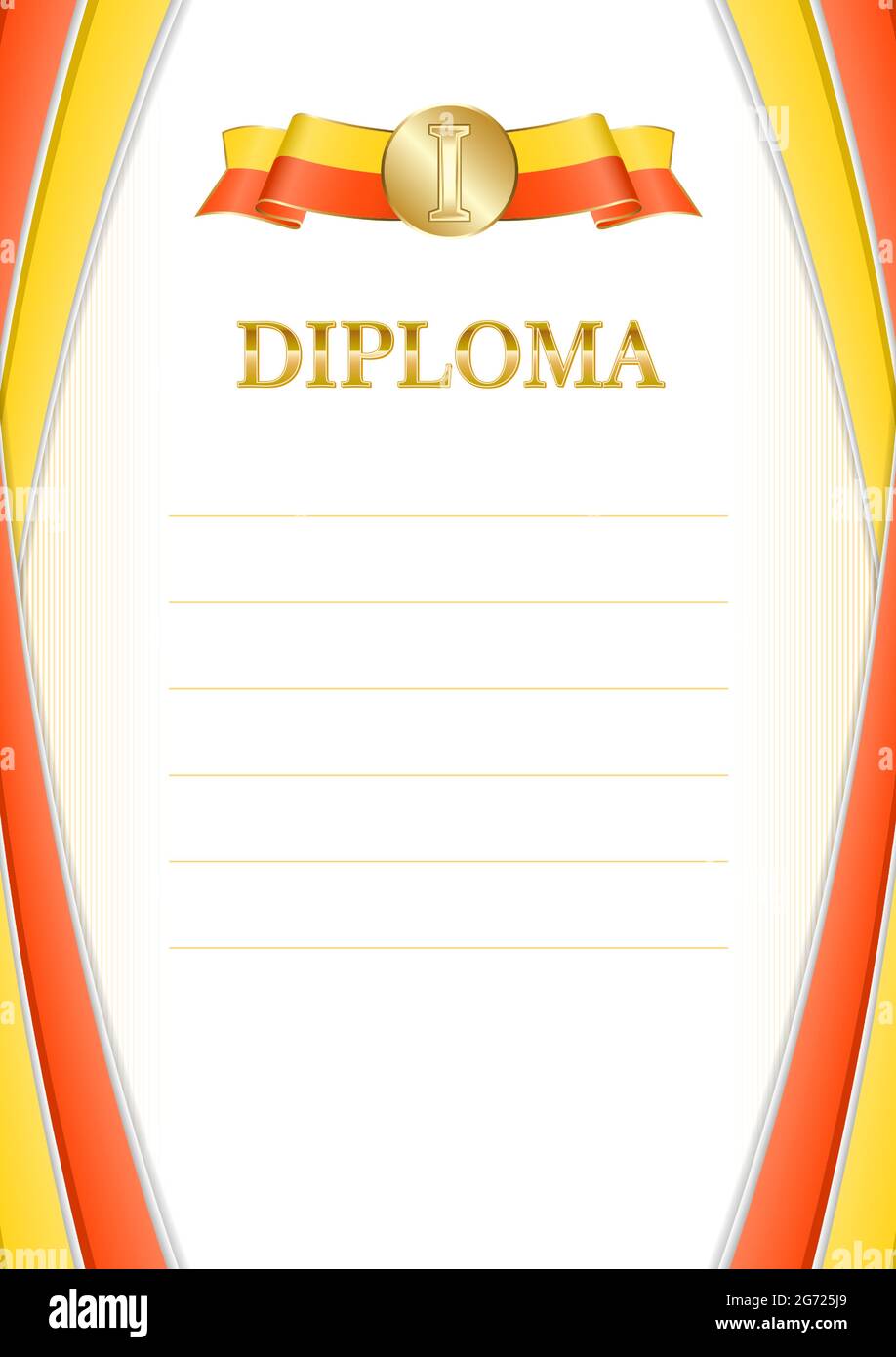 Vertical frame and border with Bhutan flag, template elements for your ...