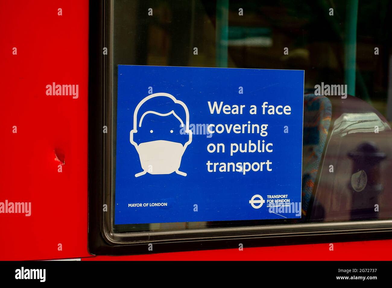 London Bus Face Covering High Resolution Stock Photography and Images ...