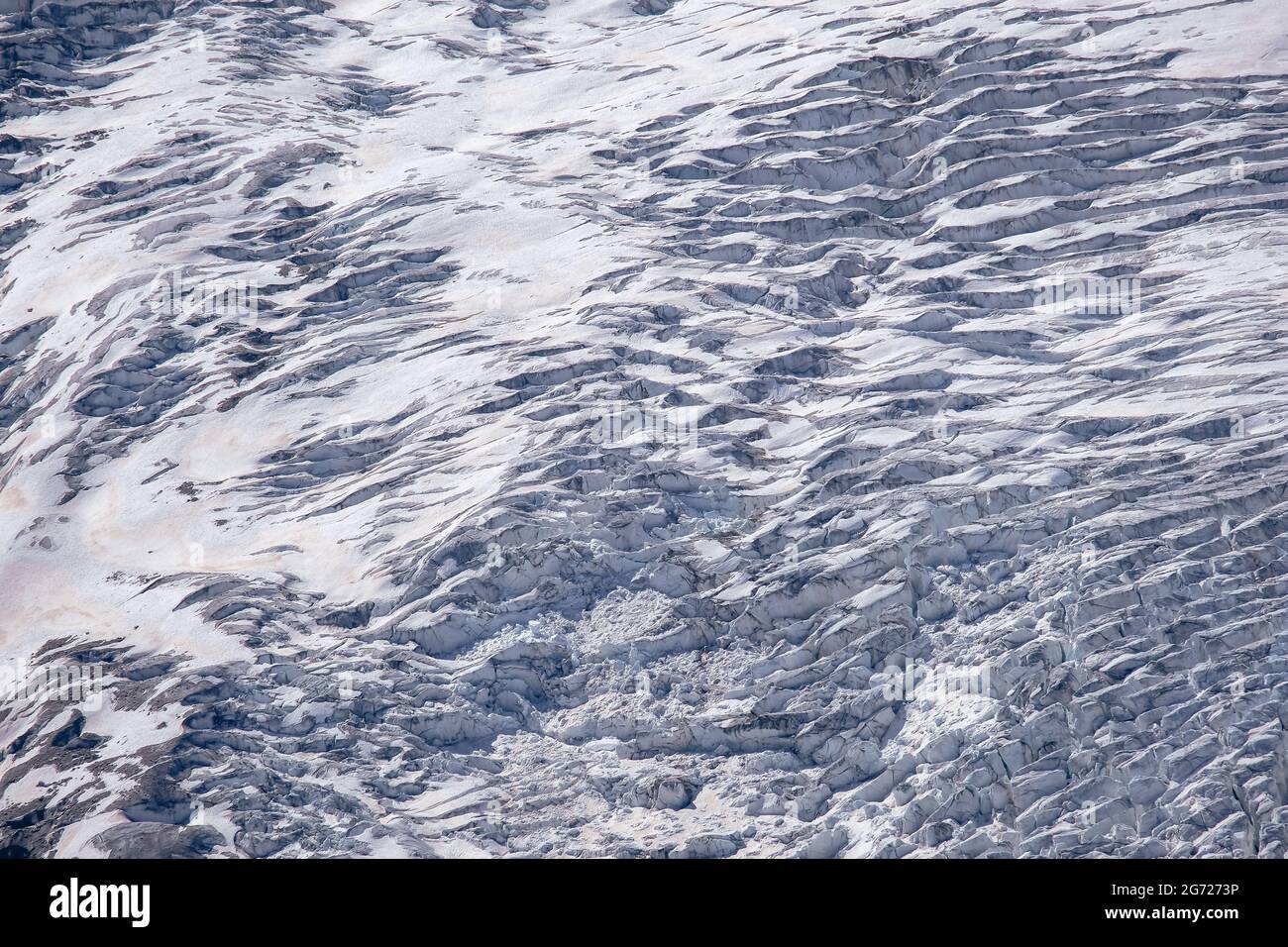 Texture of the Glacier. Beautiful panoramic Swiss Alps mountain ...