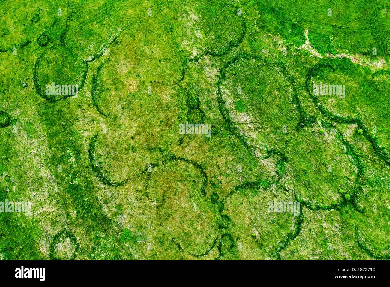 Green fields from above hi-res stock photography and images - Alamy