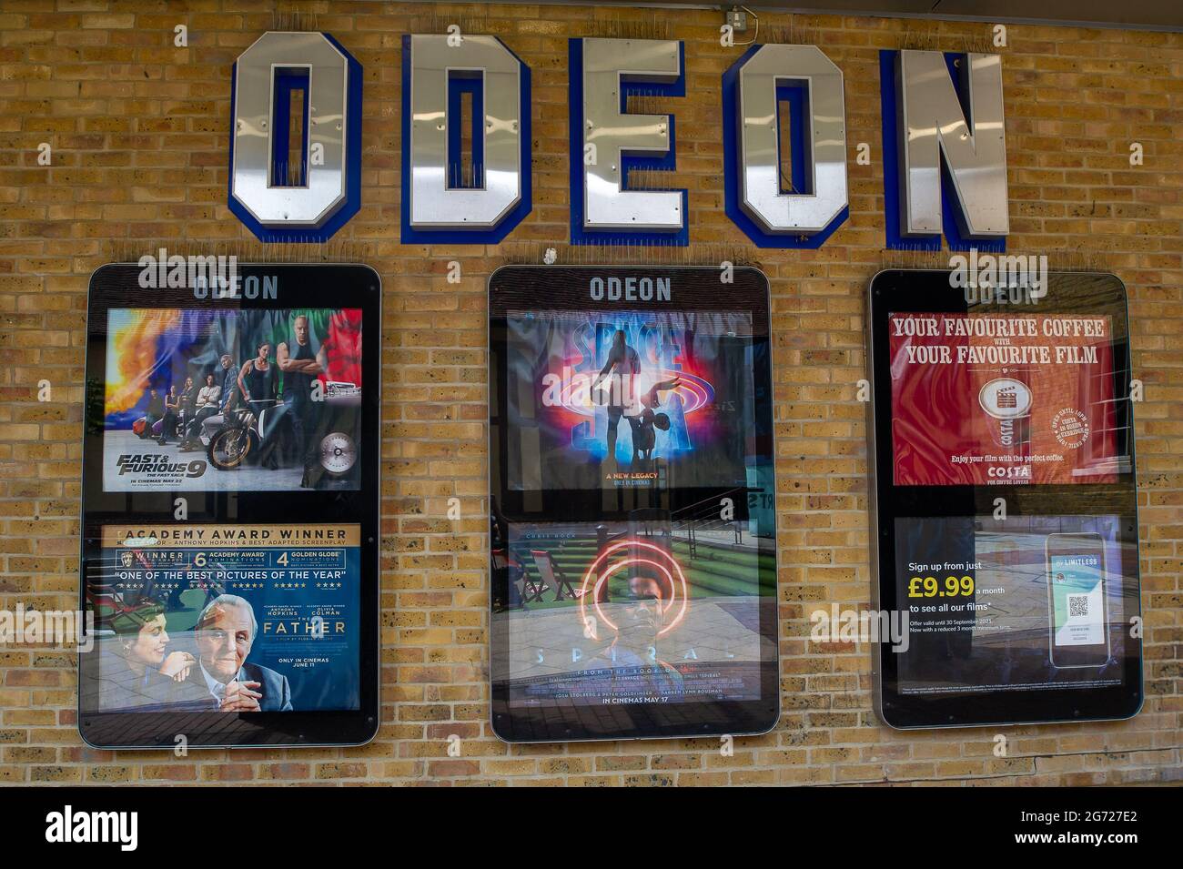 Uxbridge, London Borough of Hillingdon, 9th July, 2021. The Odeon ...