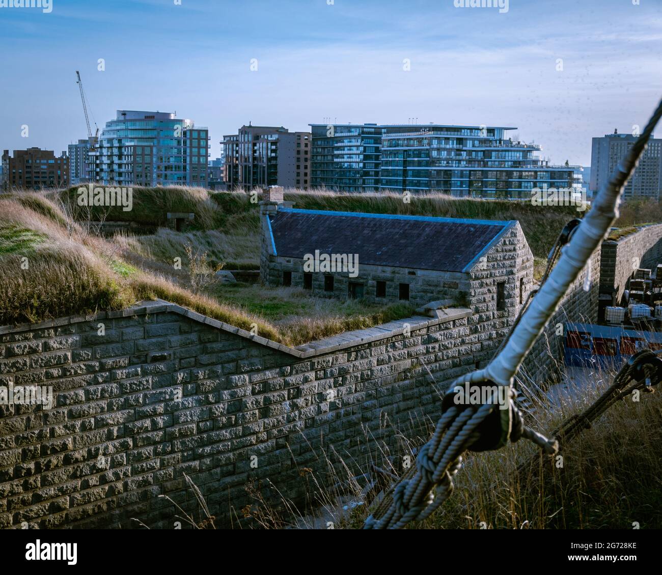 South ravelin , a triangular outlying fort of fort george Stock Photo ...