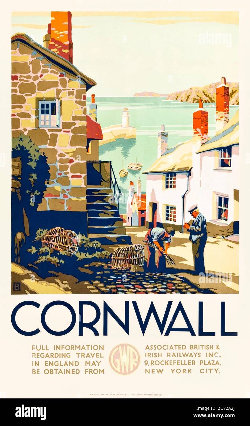 Gwr poster cornwall hi-res stock photography and images - Alamy