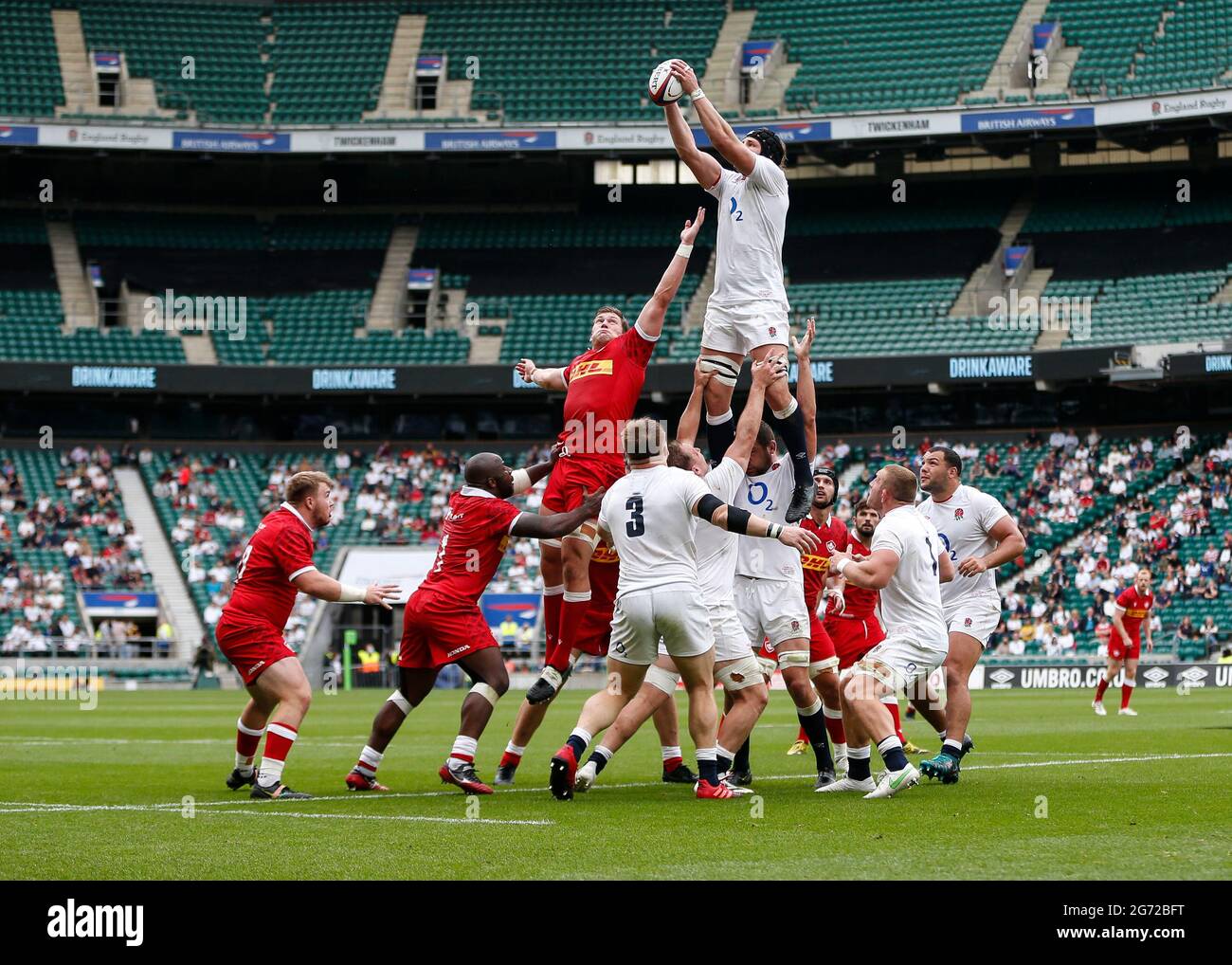 Twickenham, London, UK. 10th July, 2021. International Rugby Union ...
