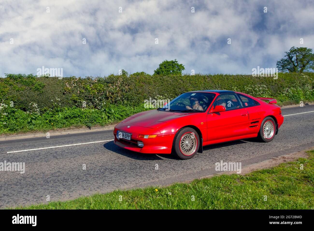 1995 90s red Toyota MR2 GT 5 speed manual, 1998cc petrol 2dr fastback ...