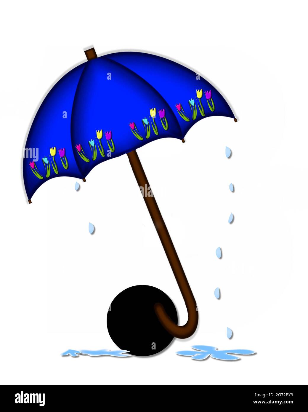 Period, in the alphabet set "Alphabet April Rain," is black and ...